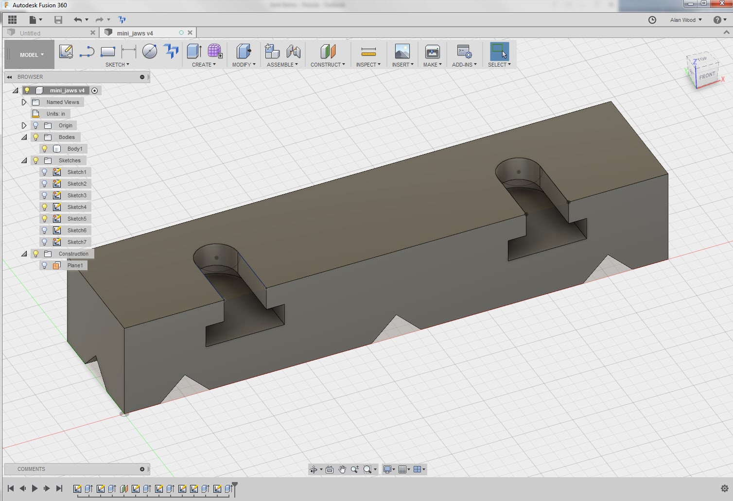 Record Imp Vice Restoration with clip in jaws 3D modelled in Fusion ...