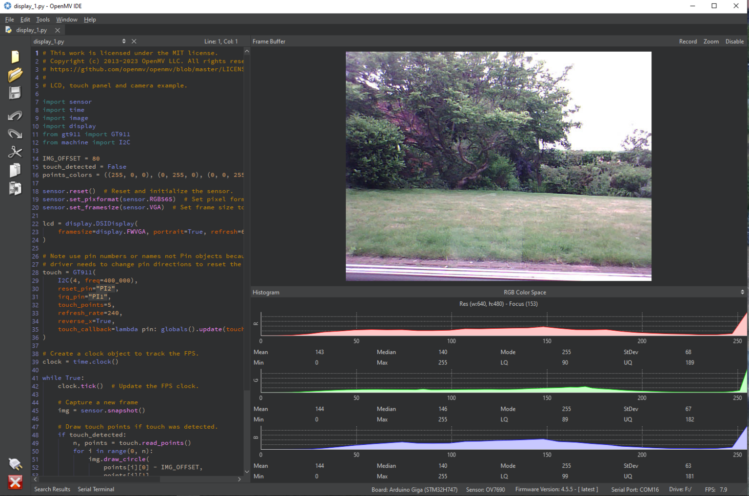 Streaming camera video from an Arduino Giga – Woody's Workshop