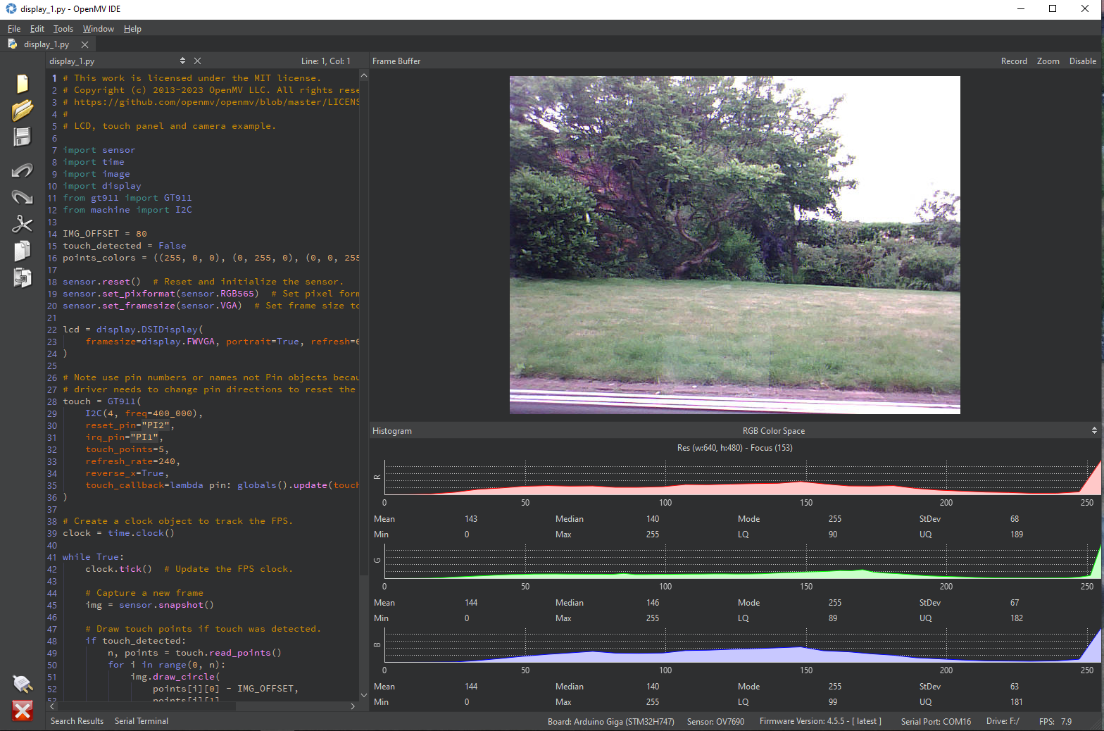 Streaming camera video from an Arduino Giga – Woody's Workshop